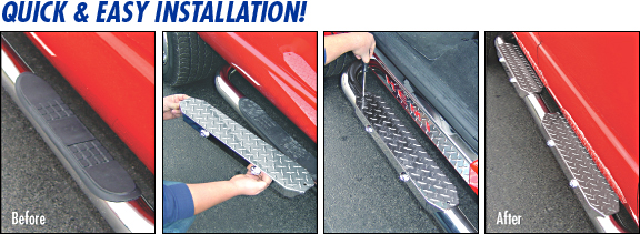 Hummer H2: Extra Wide Stainless Steel Side Step